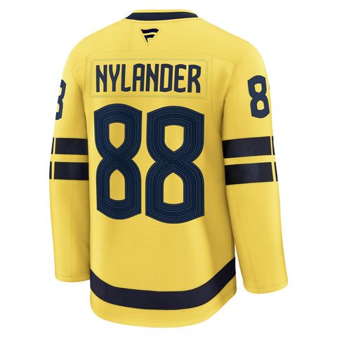 FANATICS 4 NATIONS FACEOFF TEAM SWEDEN WILLIAM NYLANDER ADULT PREMIUM ...
