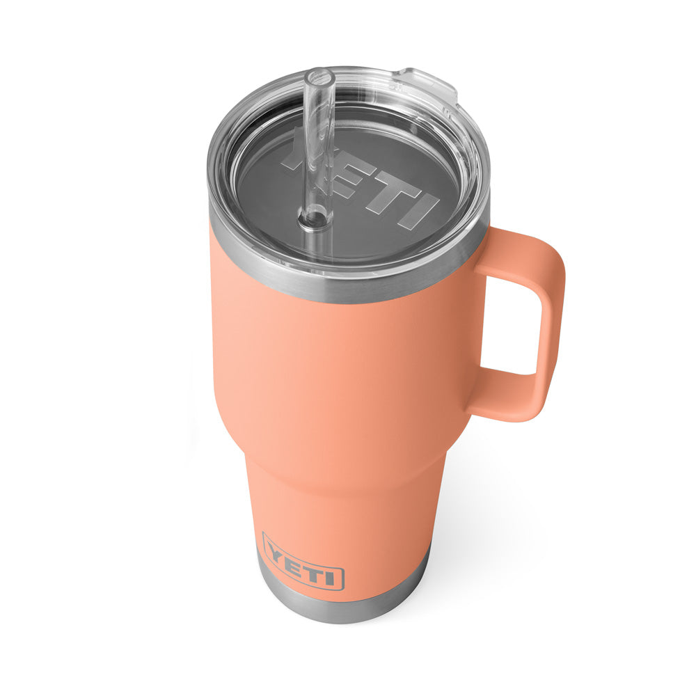 YETI RAMBLER 35 OZ LOWCOUNTRY PEACH STRAW MUG