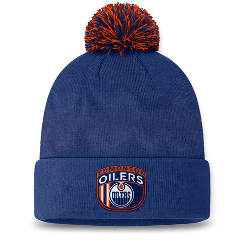 FANATICS EDMONTON OILERS AUTHENTIC PRO 2024 DRAFT CUFFED POM TOQUE