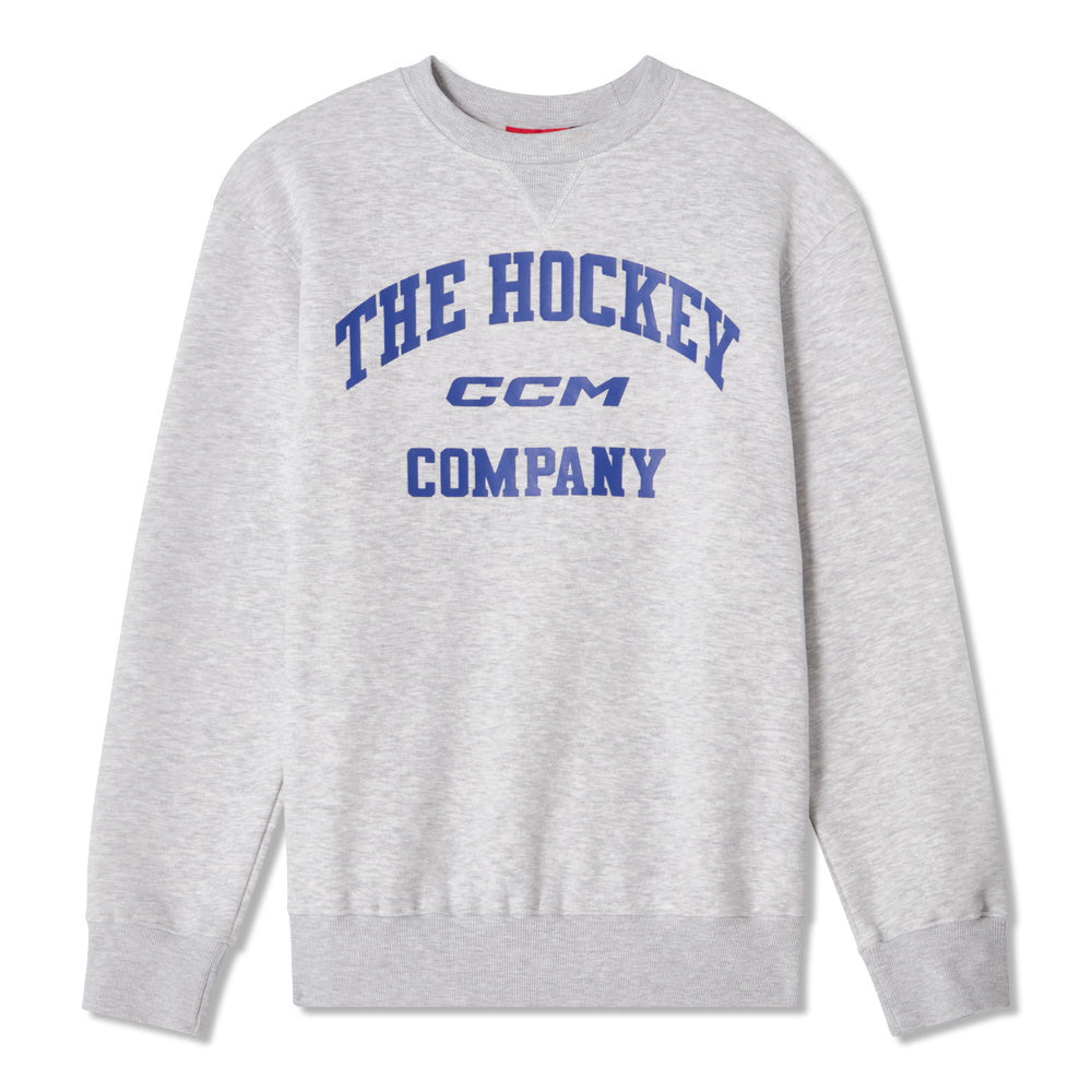 CCM Athleisure Youth Grey Fleece Crew Long Sleeve Shirt – Pro Hockey Life