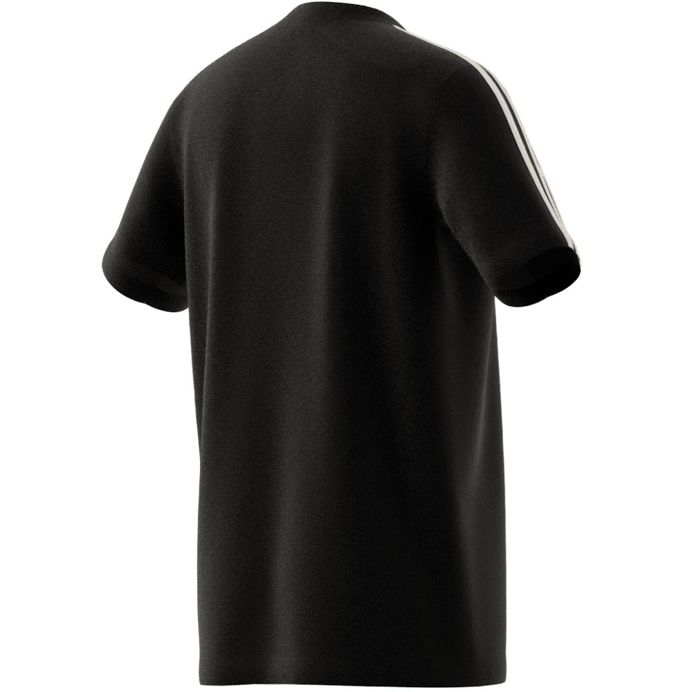 ADIDAS ESSENTIALS 3-STRIPE BLACK/WHITE T SHIRT