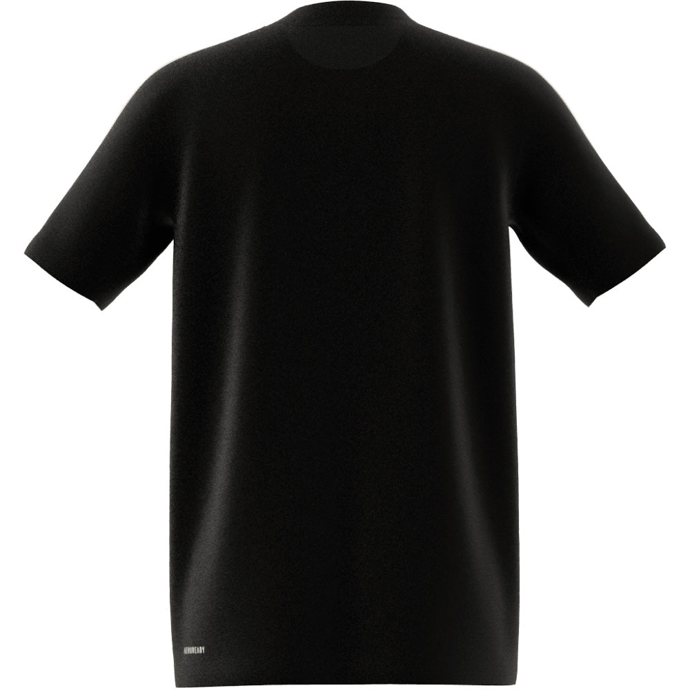 ADIDAS ESSENTIALS 3-STRIPE BLACK/WHITE T SHIRT