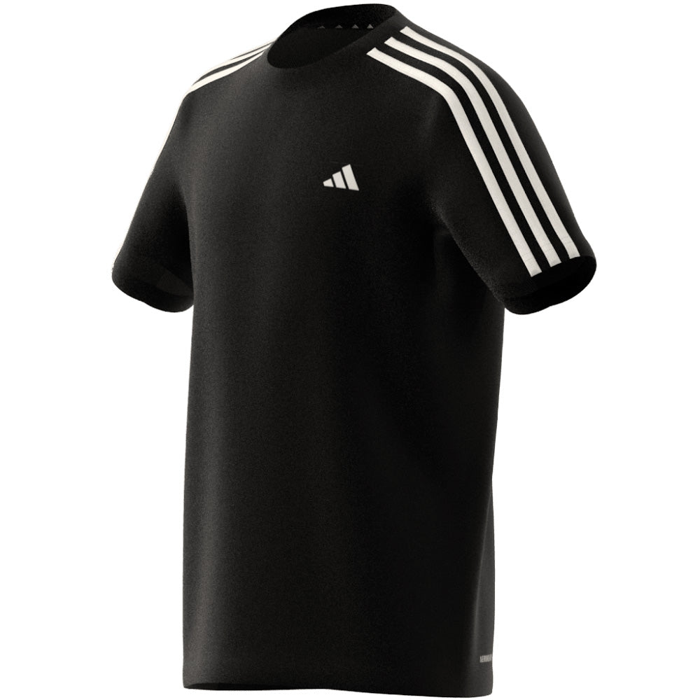 ADIDAS ESSENTIALS 3-STRIPE BLACK/WHITE T SHIRT