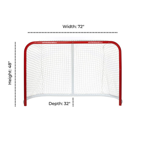 WINNWELL 72" HEAVY DUTY HOCKEY NET