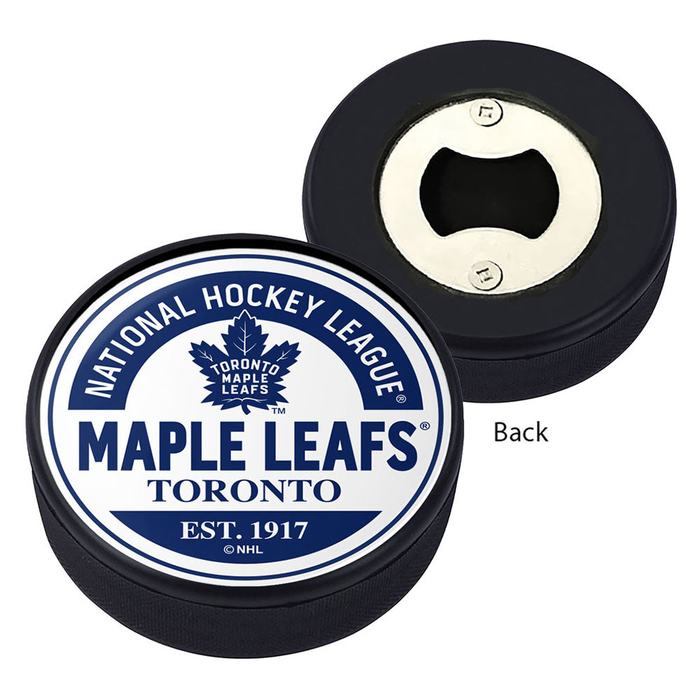 TORONTO MAPLE LEAFS PUCK BOTTLE OPENER – Pro Hockey Life
